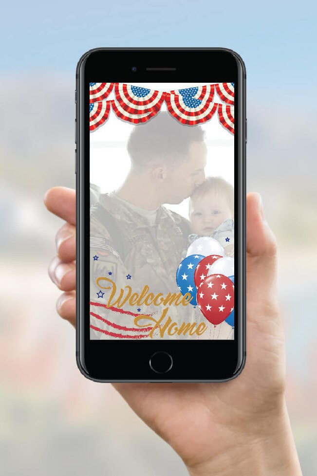 Military Snapchat Filter. Instant Download. for When Your Loved Ones ...