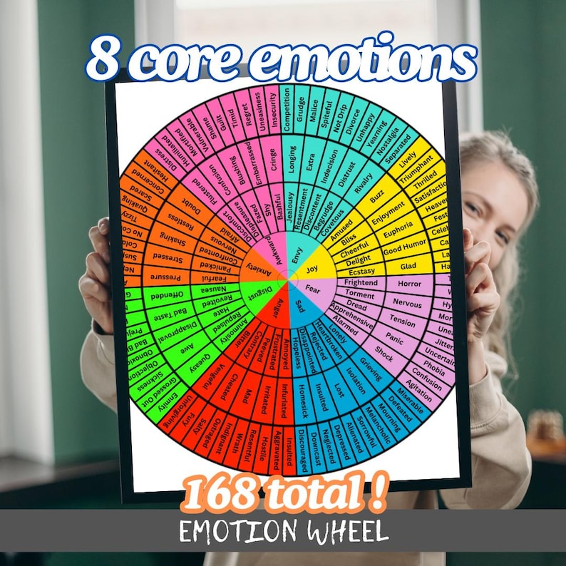 168 Emotion Flashcards & Worksheets for Counselors, Educators, Families ...