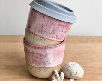 Handmade Ceramic Keep Cup/tumbler blue and White Made in Melbourne ...