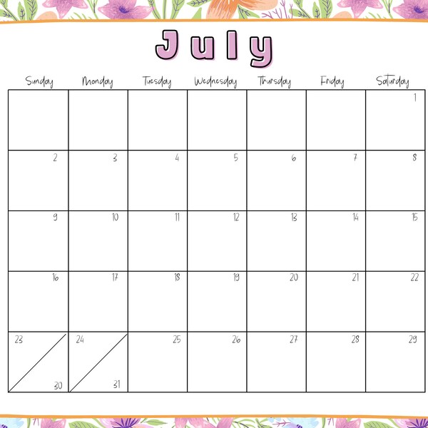 2023 Preppy Calendar - Etsy