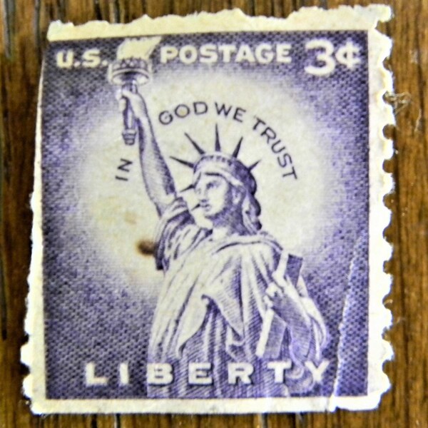 3 Cent Liberty Stamp - Etsy
