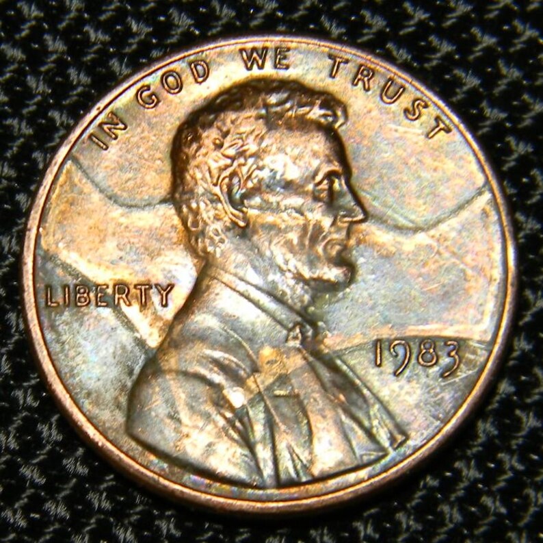 1983 Lincoln Cent Penny Defective Planchet Mint Error Coin - Etsy