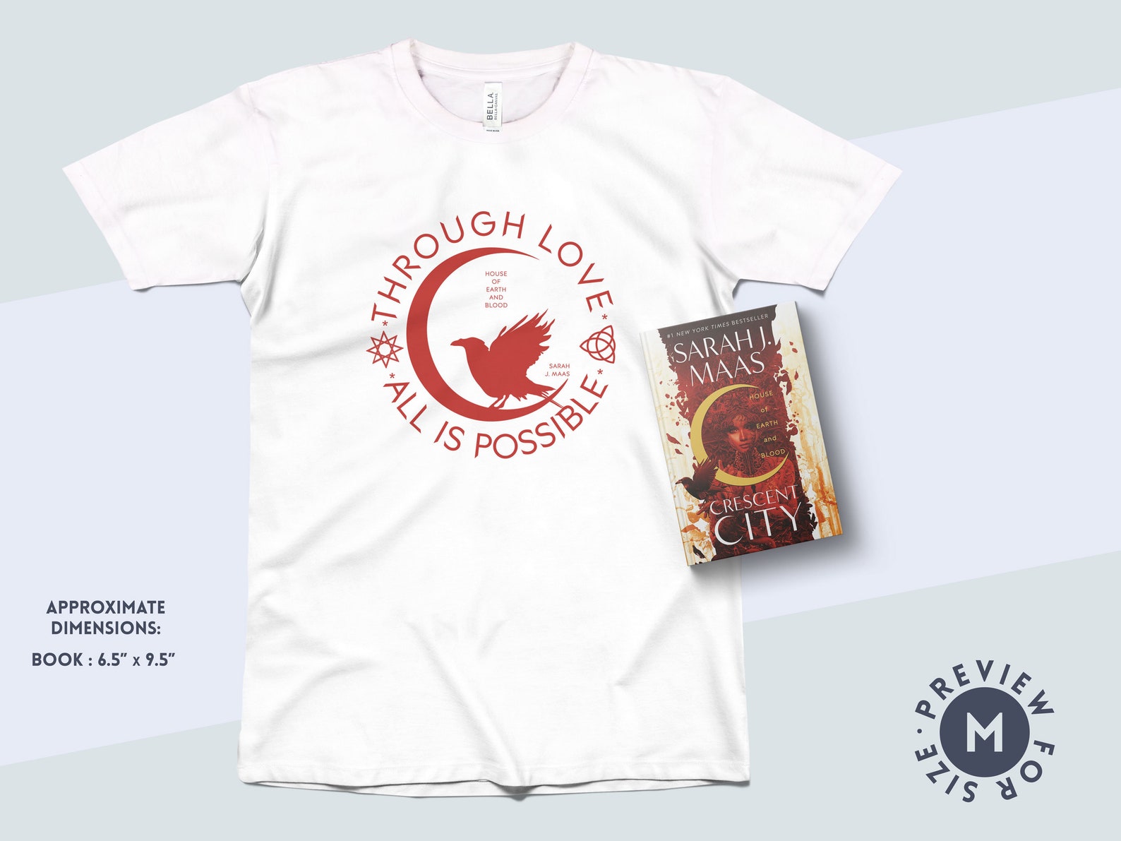 House of Earth and Blood t-shirt crescent city sarah j | Etsy