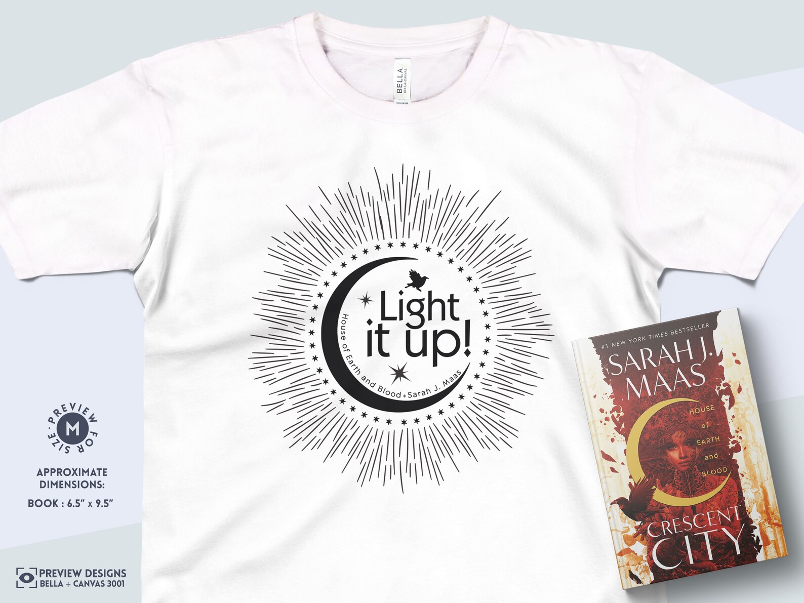 Light it Up t-shirt crescent city sarah j maas house of | Etsy