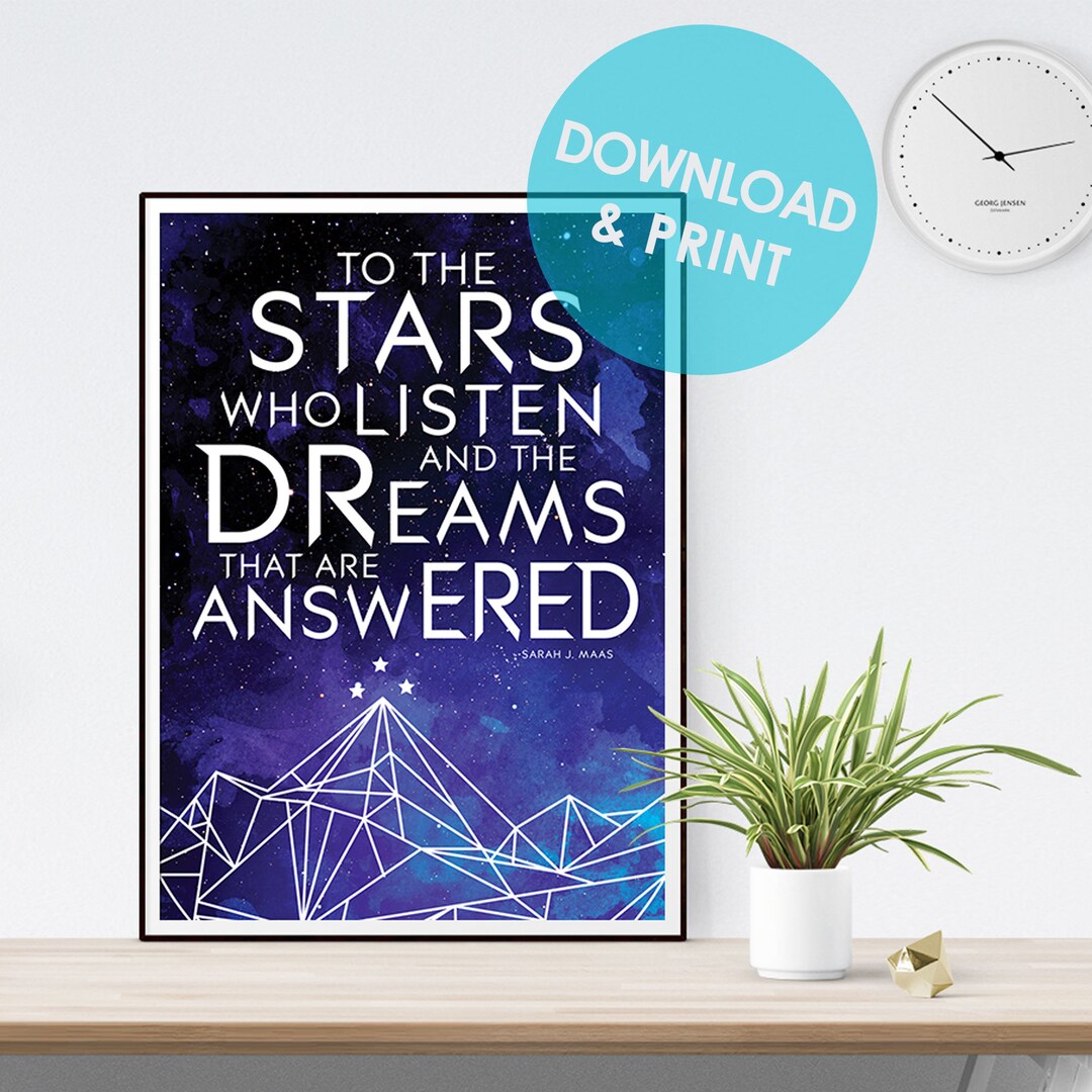 ACOMAF Printable Poster to the Stars Who Rhysand ACOWAR - Etsy