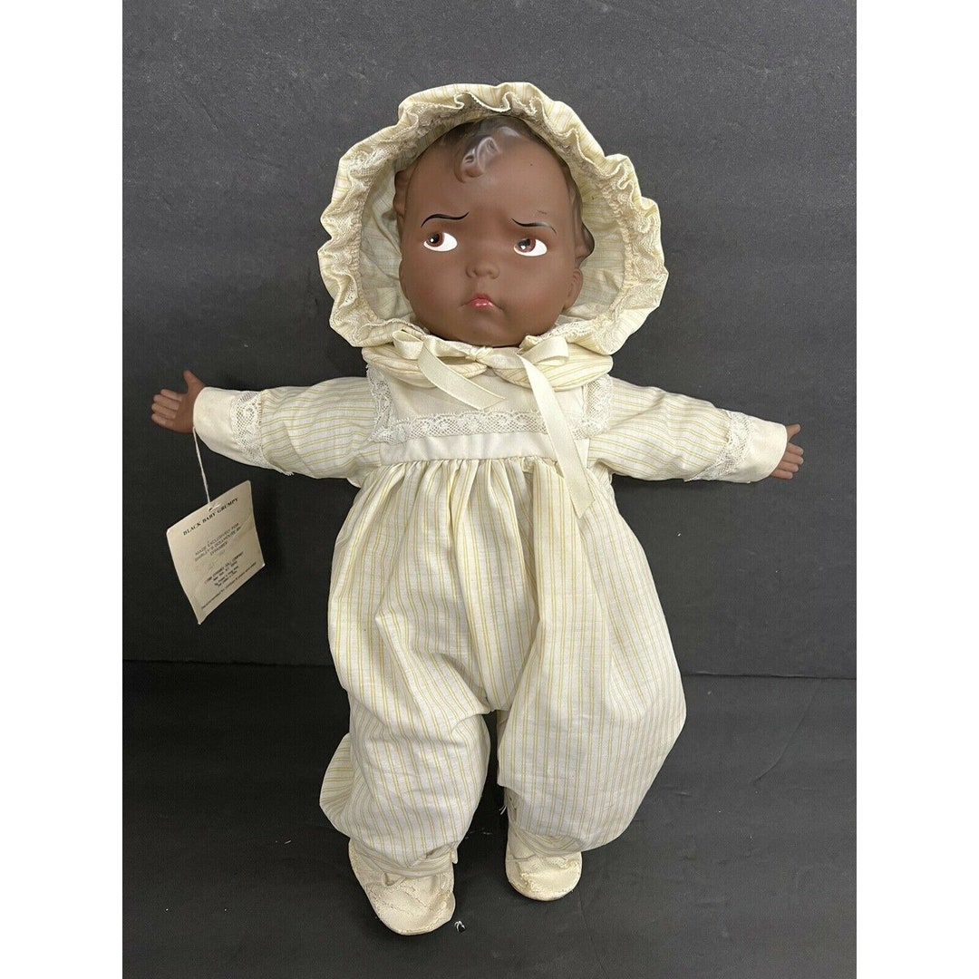 Vintage Effanbee Black Baby Grumpy 1988 Shirley's Doll House Exclusive ...