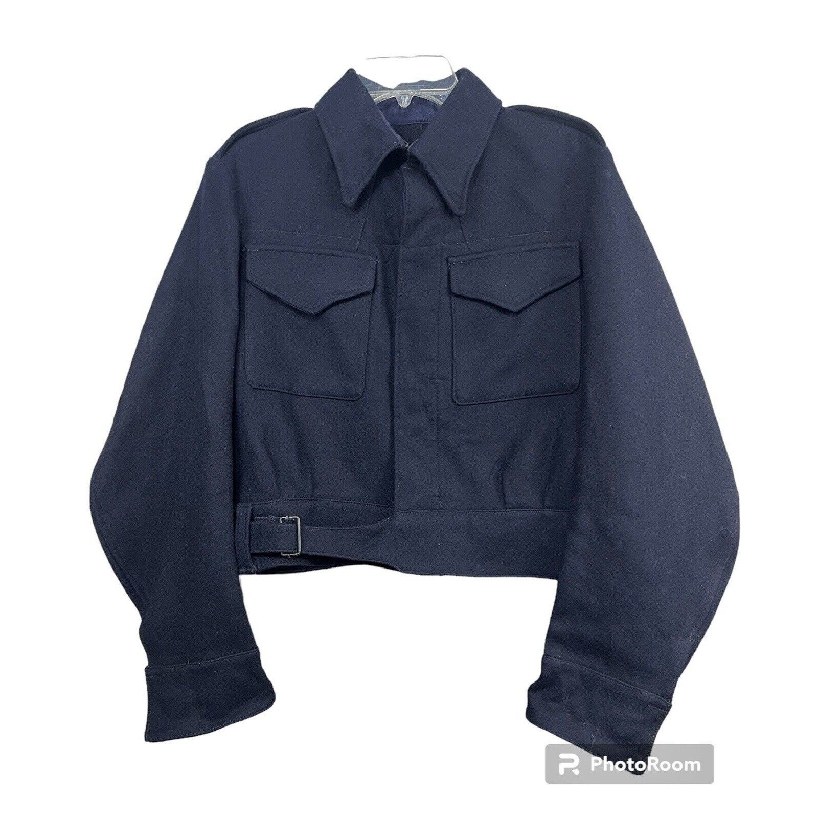 Vtg British Civil Defense Corps Battledress Cropped Military Jacket ...