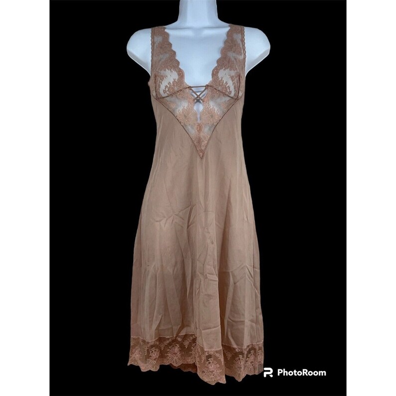 Vintage Formfit Roger Full Slip Lingerie Size 34 Tall 10-12 Champagne ...