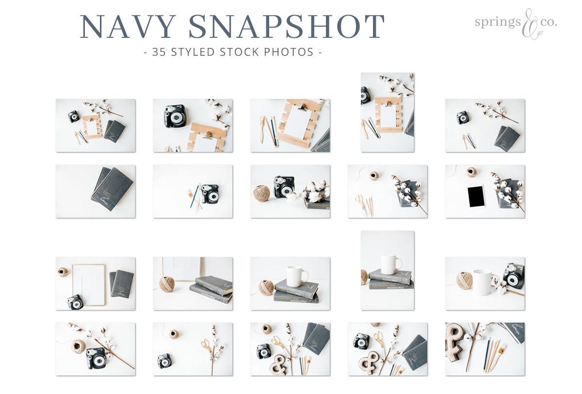 Navy Stock Photo Bundle Navy Styled Stock Photos Social Media Styled ...