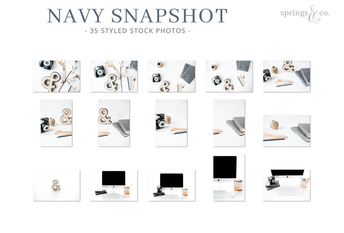 Navy Stock Photo Bundle Navy Styled Stock Photos Social Media Styled ...
