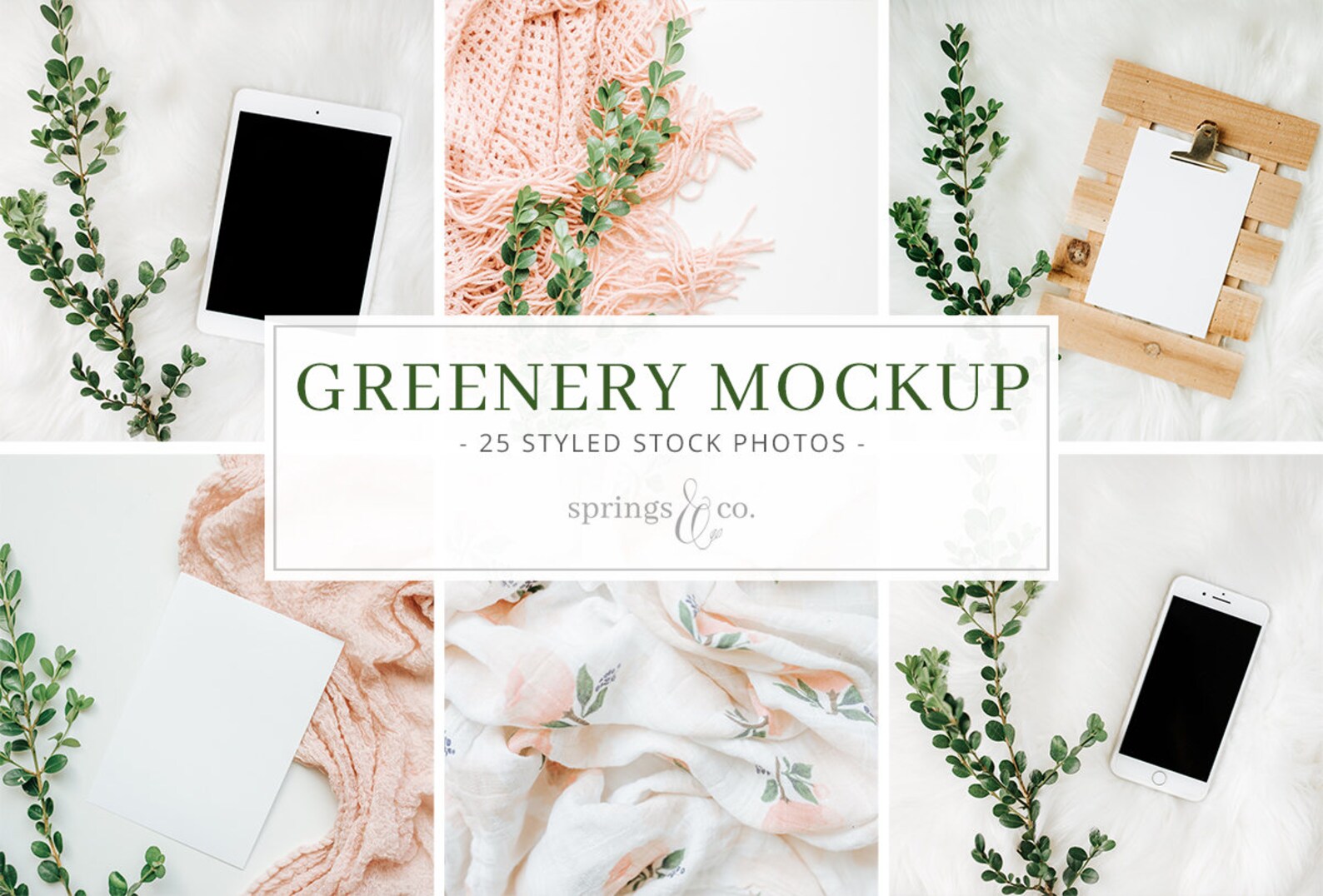 Styled Stock Photo Bundle Greenery Styled Mockup Photos Social - Etsy