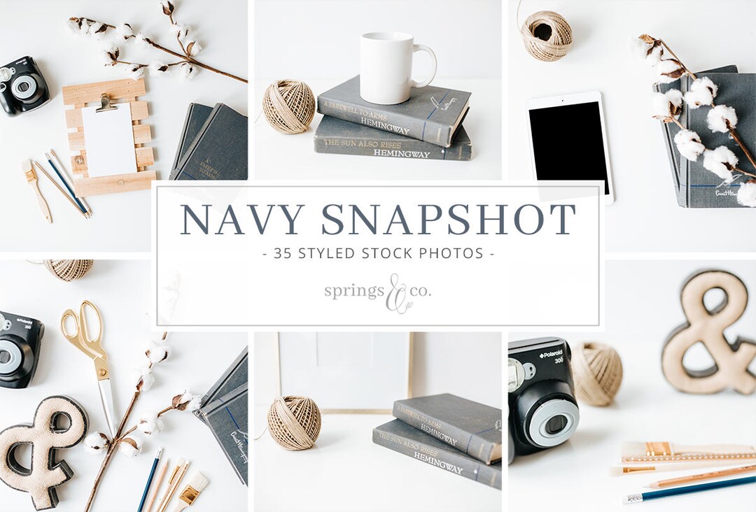 Navy Stock Photo Bundle Navy Styled Stock Photos Social Media Styled ...