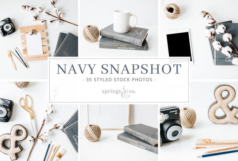 Navy Stock Photo Bundle Navy Styled Stock Photos Social Media Styled ...