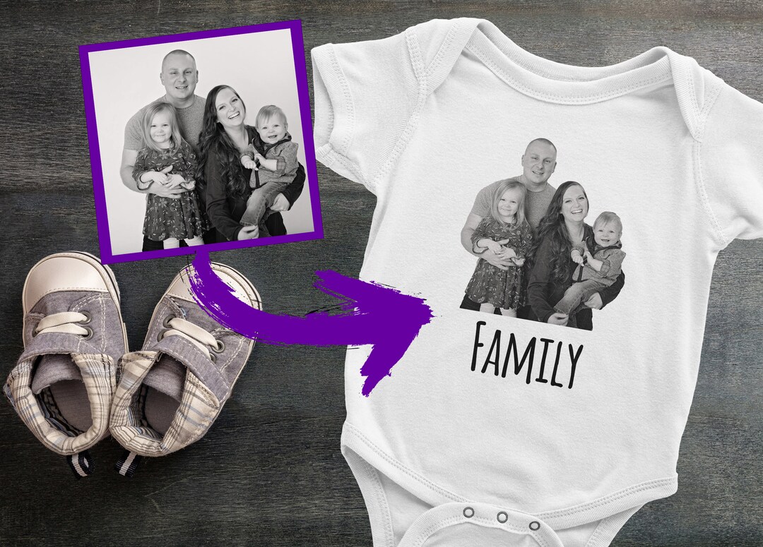 Photo Onesie® - Family Photo Onesie ® - Custom Onesie ® - Personalized ...
