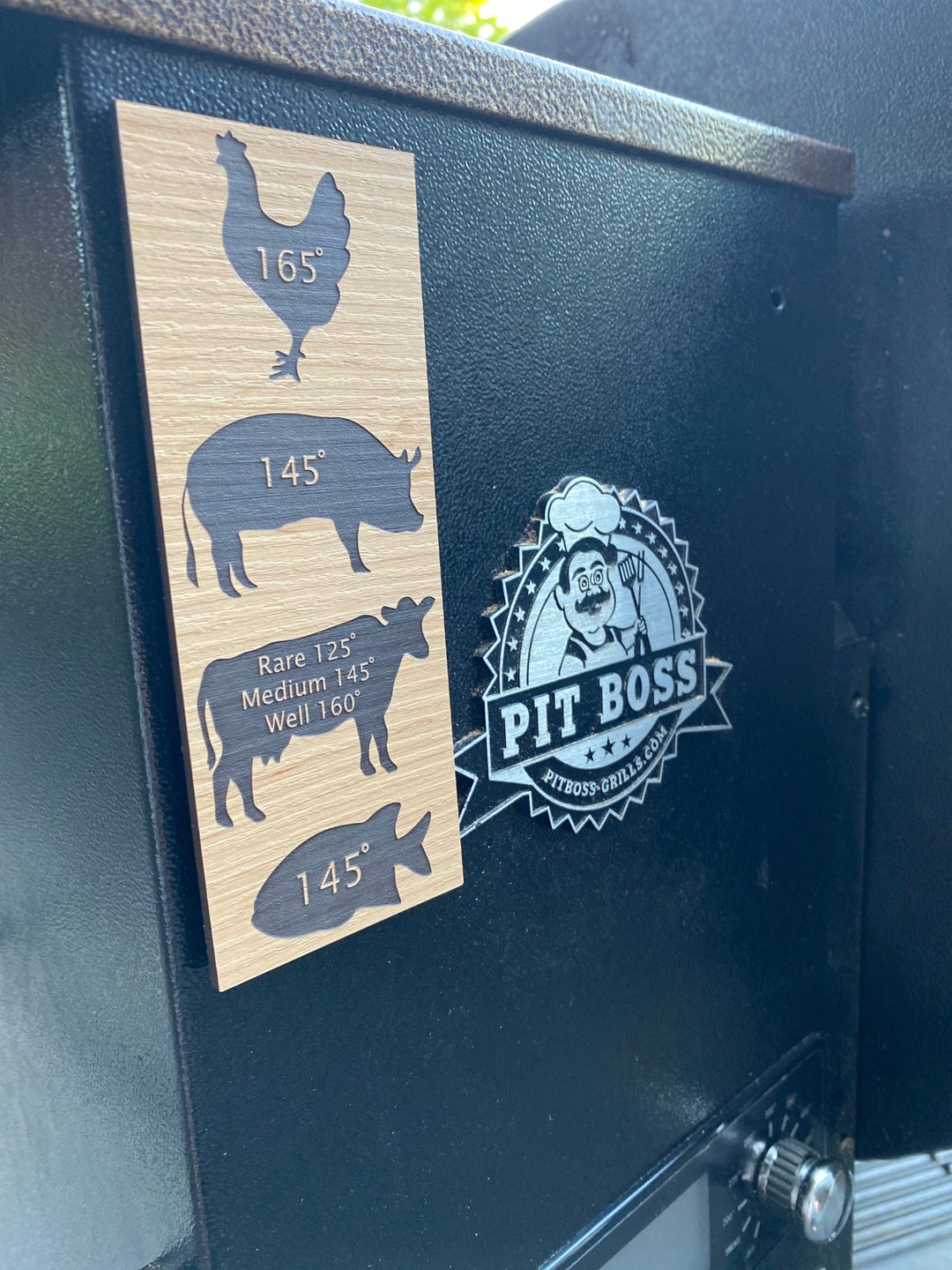 Meat Temperature Magnet, Meat Temperature Sign, Meat Temp Magnet, Grill ...