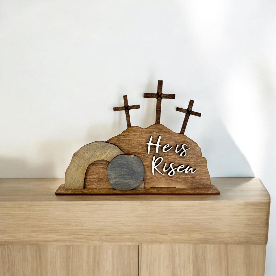 Easter Decor, He is Risen, He is Risen Decor, Empty Tomb, Empty Tomb ...