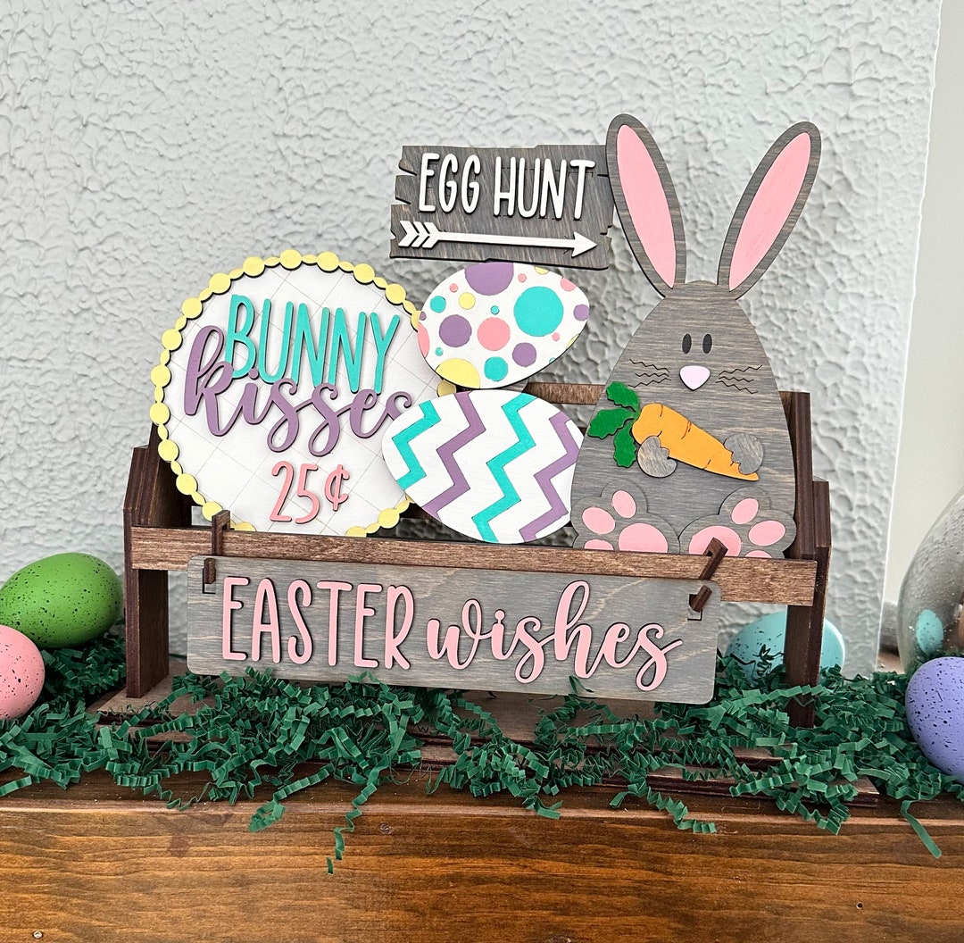 Easter Decor,easter Bunny Decor,shelf Sitter,easter Shelf Sitter Decor ...