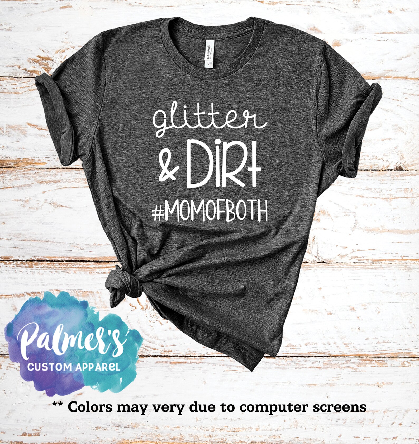 Mom of Both Shirt Mulitple Colors Mom of Both Glitter and | Etsy