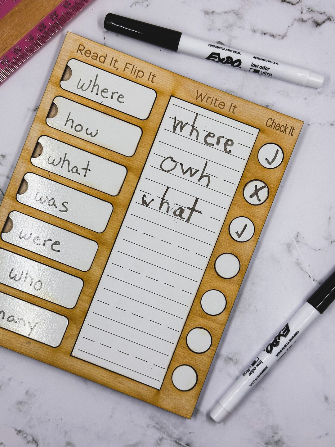 Spelling Practice Board, Spelling Board, Word Board, Word Practice ...