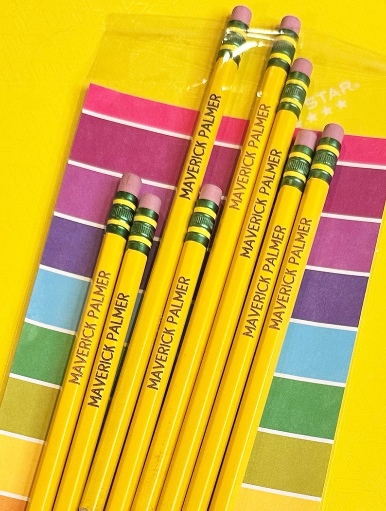 Personalized Pencils, Custom Pencils, Pencils, Back to School Supplies ...