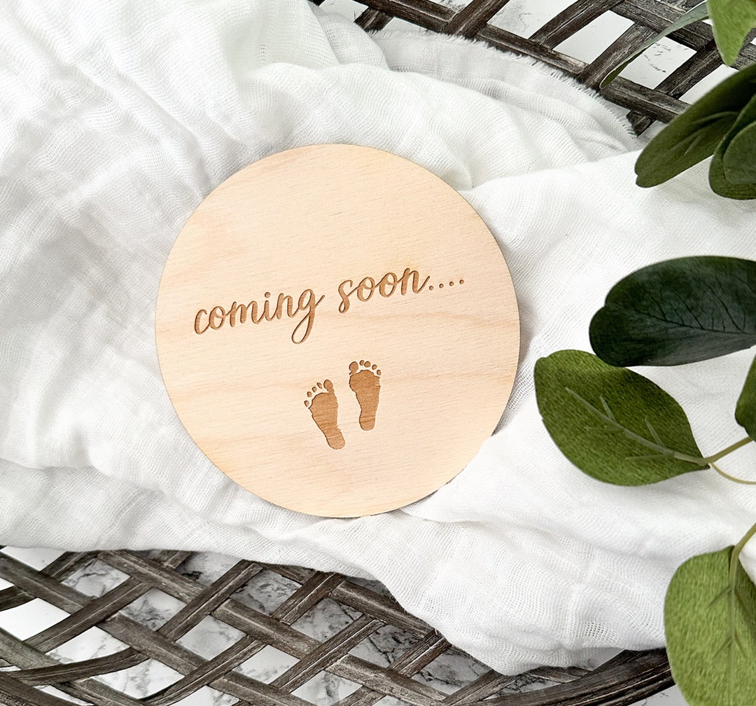 Pregnancy Announcement, Coming Soon Sign, Baby Announcement Sign ...