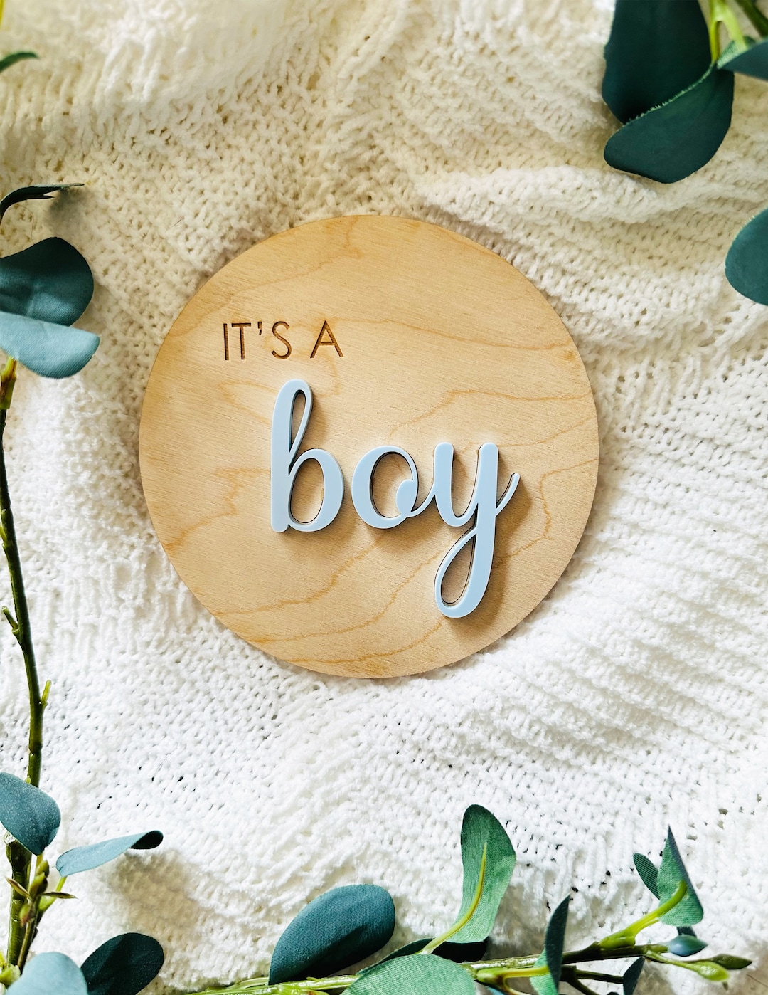 It's a Boy Sign, Gender Reveal Sign, Baby Boy Announcement, Gender ...