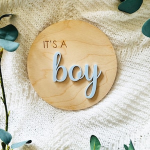 It's a Boy Sign, Gender Reveal Sign, Baby Boy Announcement, Gender ...