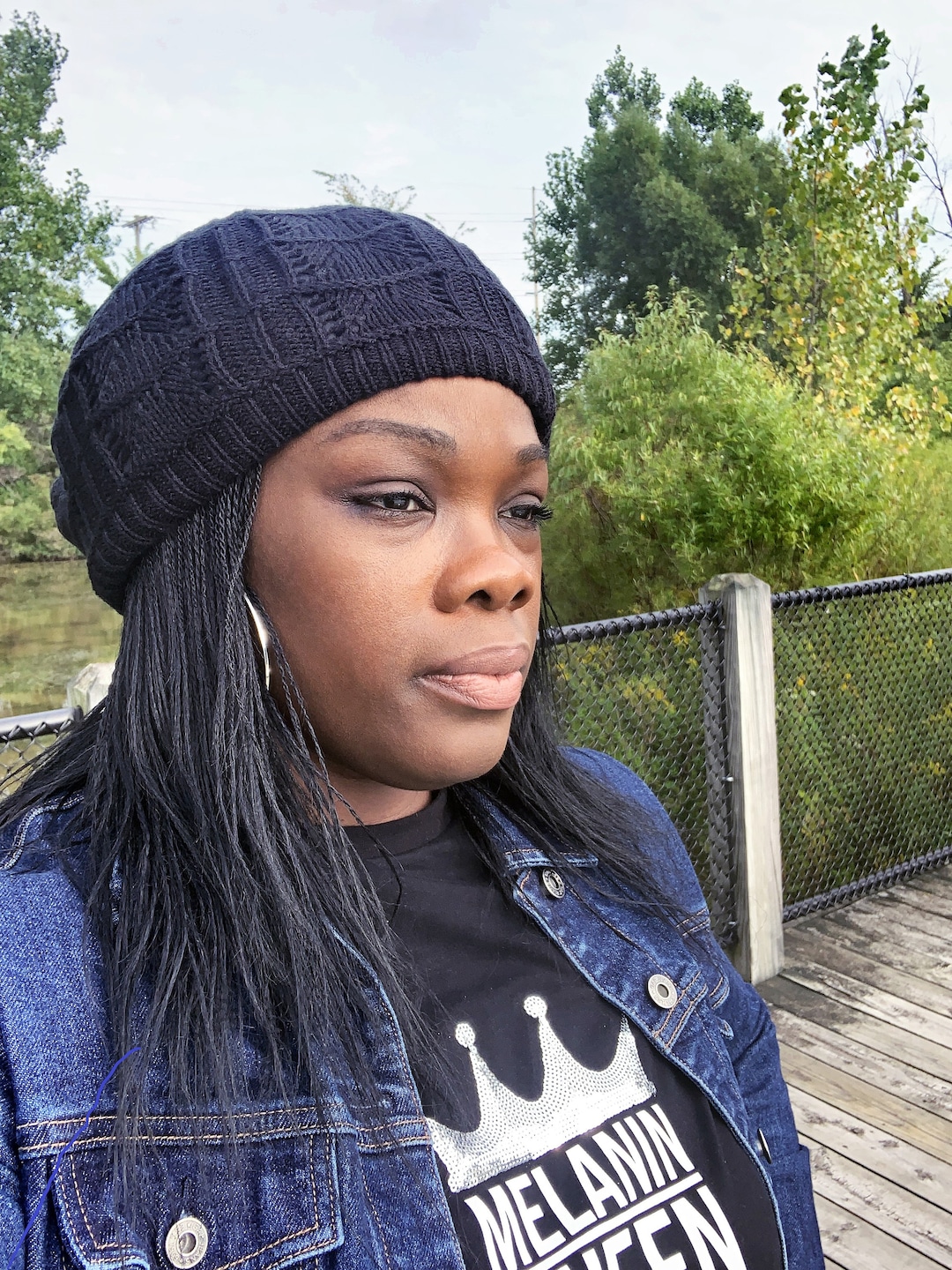 Satin Lined Knit Beret – Retains Moisture, Natural Hair Protection - Etsy