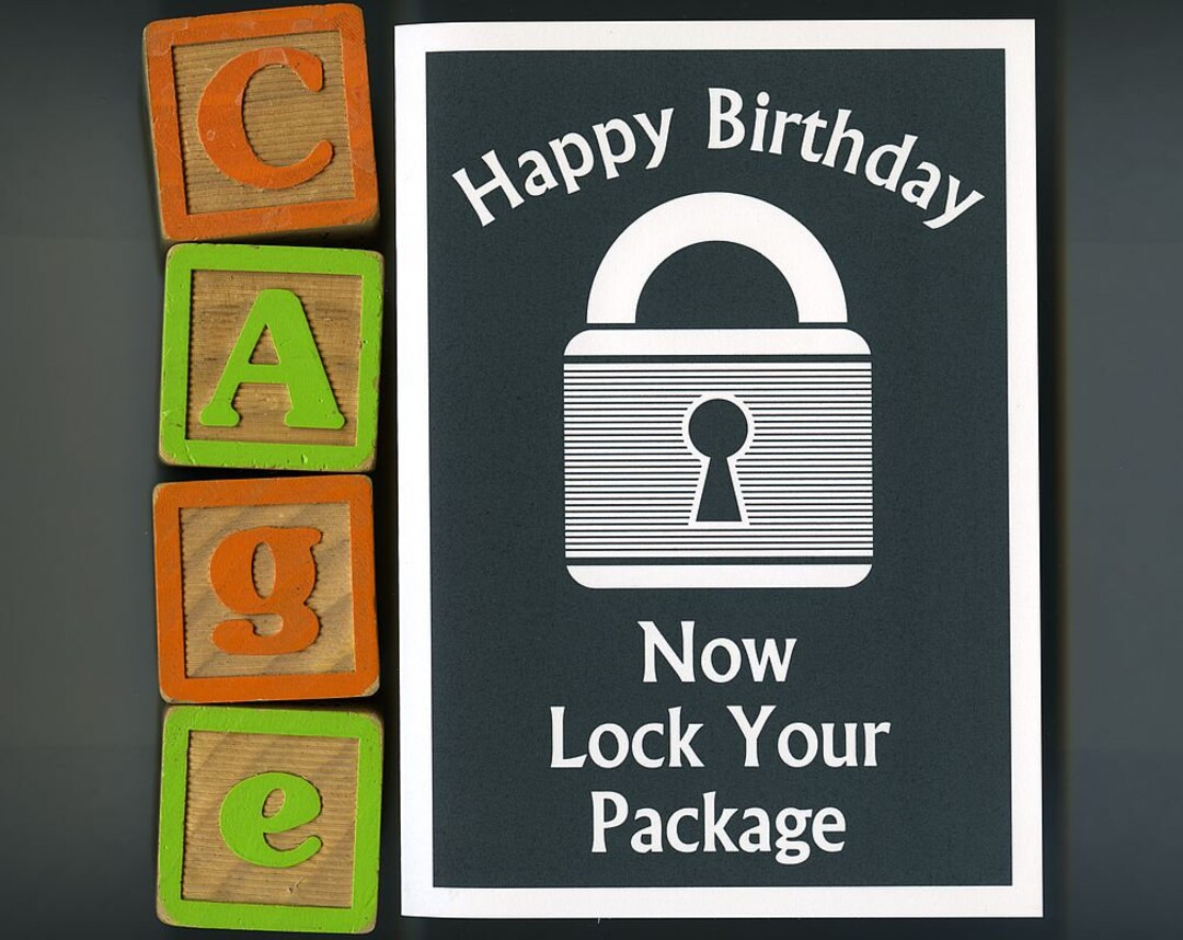 Happy Birthday, Now Lock Your Package - BDSM Femdom Cock Cage Male ...