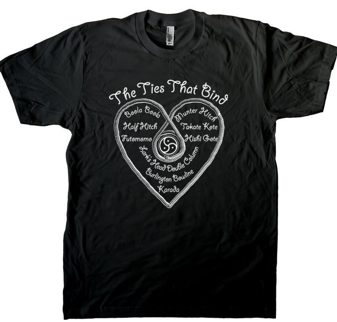 Shibari Rope Bunny Rope Rigger BDSM Shirt the Ties That Bind BDSM Rope ...