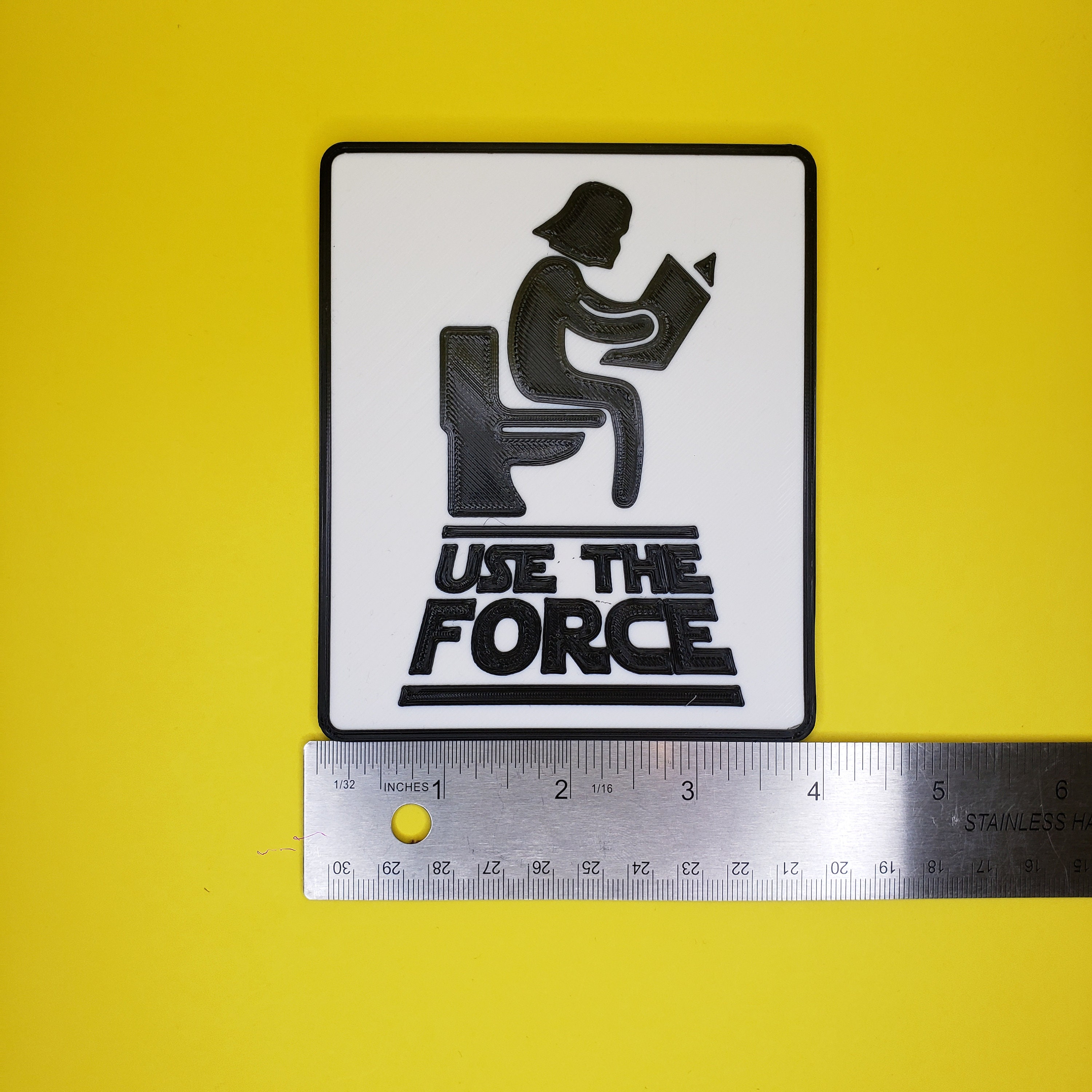 Use the Force Bathroom Sign - Etsy
