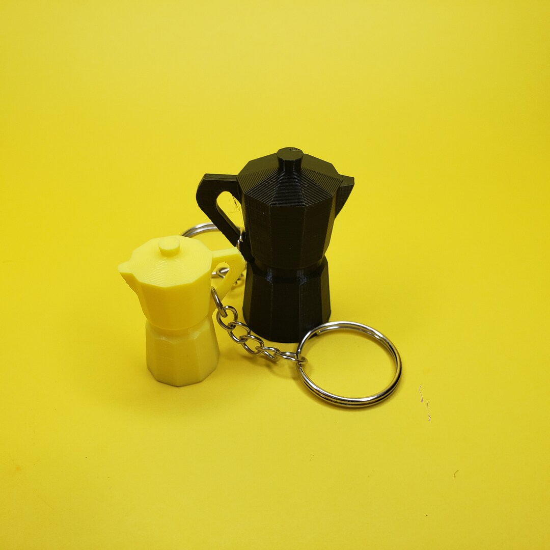 3D Printed Moka Pot Keychain, Coffee Lover Gift - Etsy