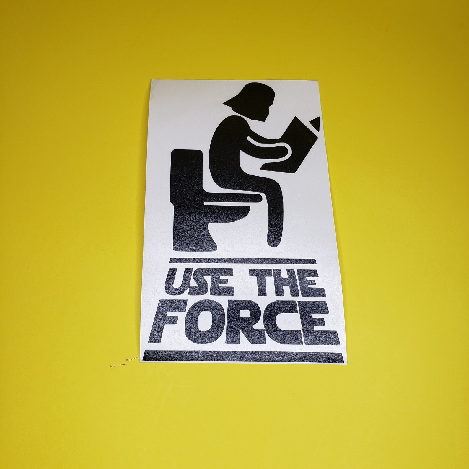 Use the Force Bathroom Sign | Etsy