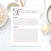 Rustic Recipe Book Pages - Set of 4 Printable Pages for Farmhouse ...