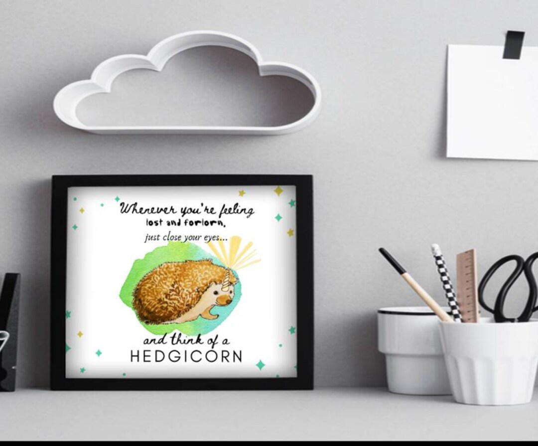 Hedgehog Printable Art Hedgehog Wall Art Hedgehog Print - Etsy