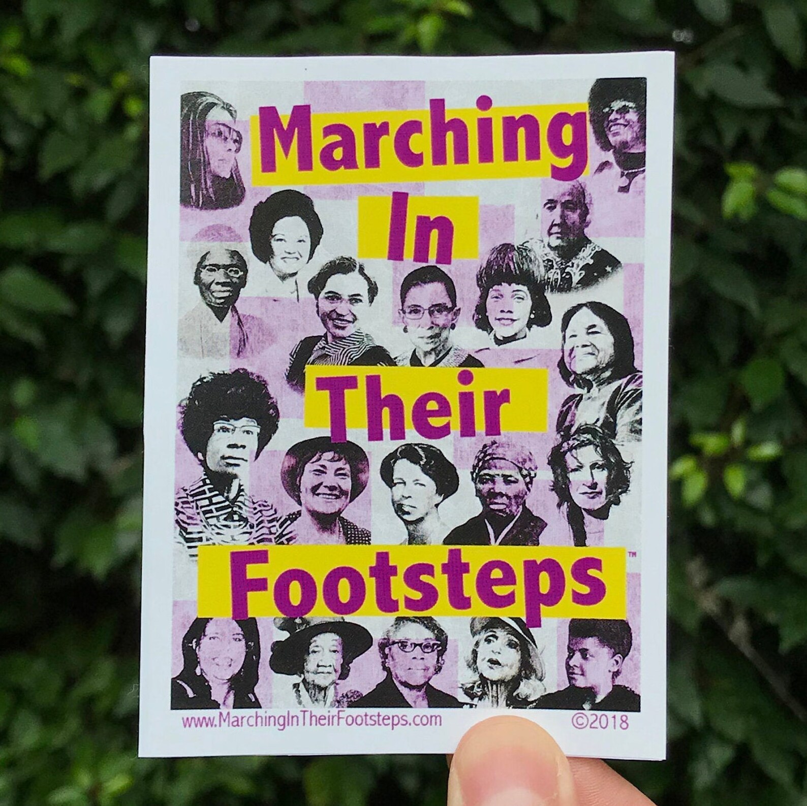 Civil Rights 'marching' Sticker, Versatile, Water Bottle Sticker ...