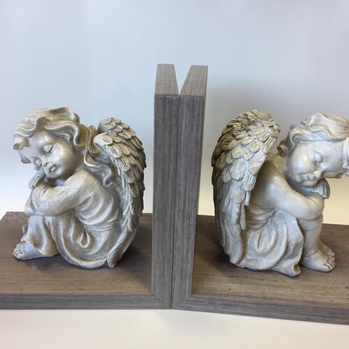 Pair of Cherub Bookends - Etsy