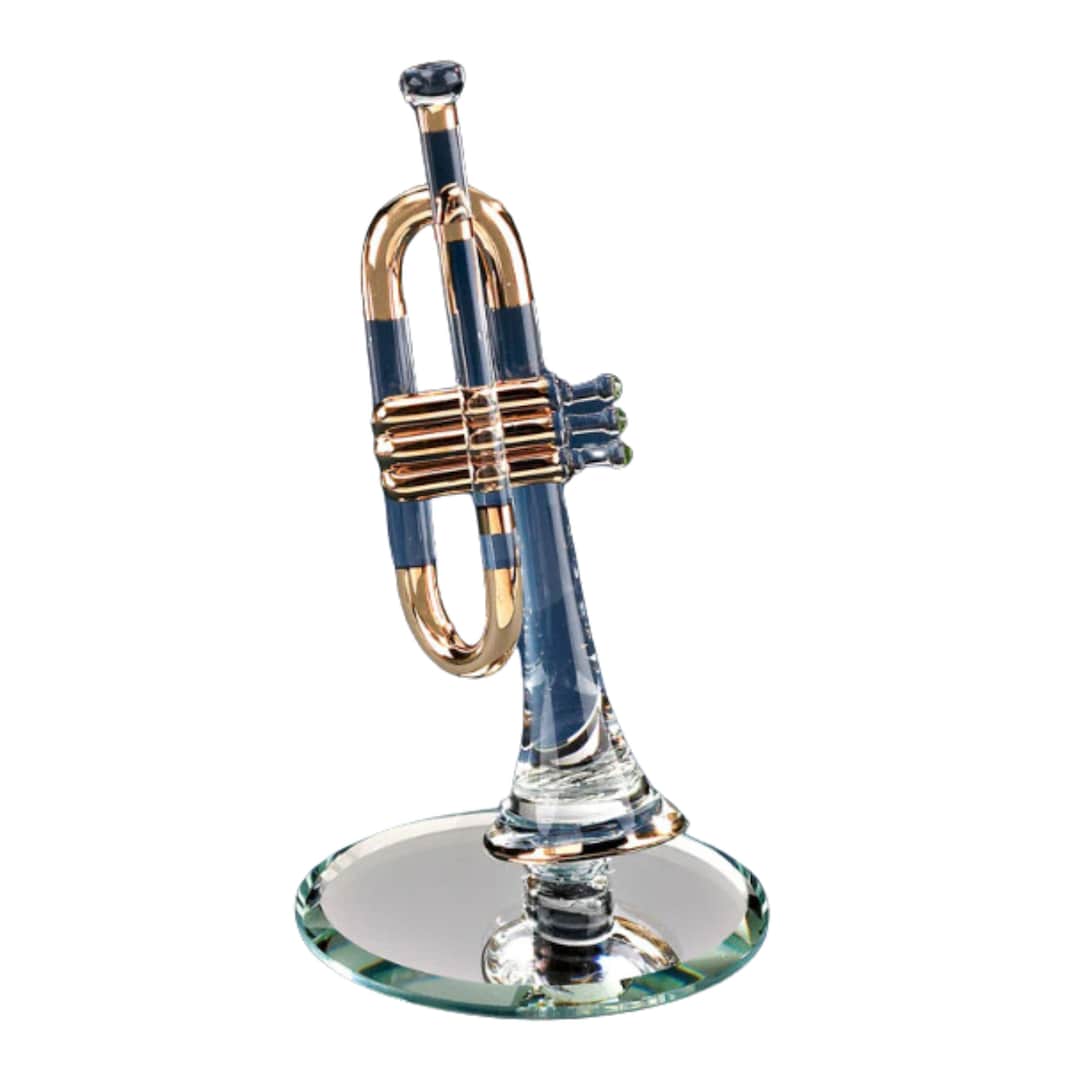 Handcraffted Glass Trumpet, Miniature Trumpet , Gift for Musician ...