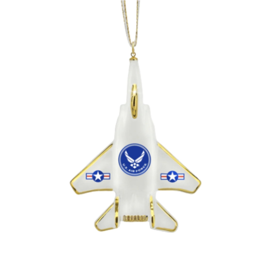U.S. Air Force F-15 Jet Ornament | Military Christmas Ornament | Airman ...
