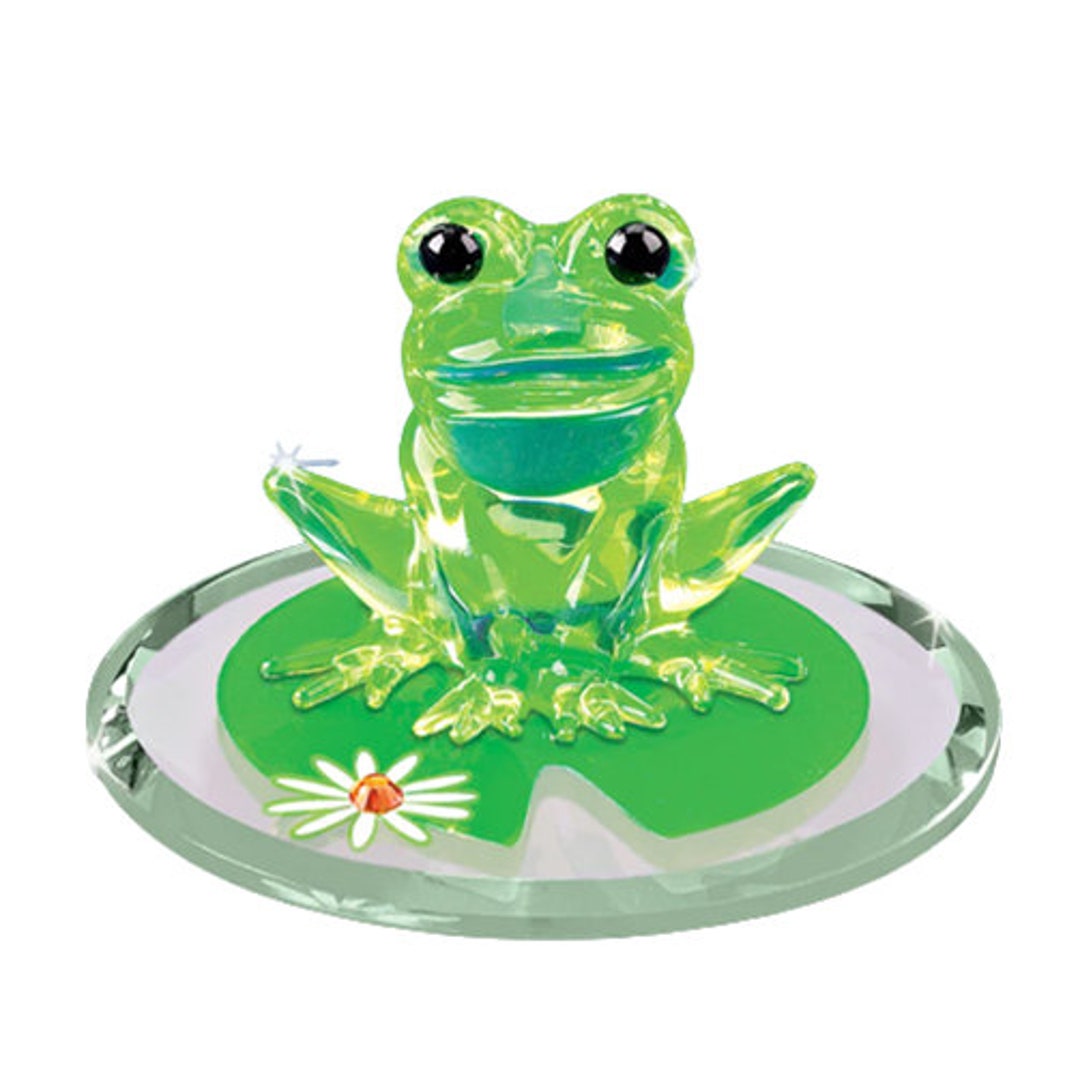Handcrafted Frog Figurines, Crystals Frog, Frog Lover Gift, Miniature ...