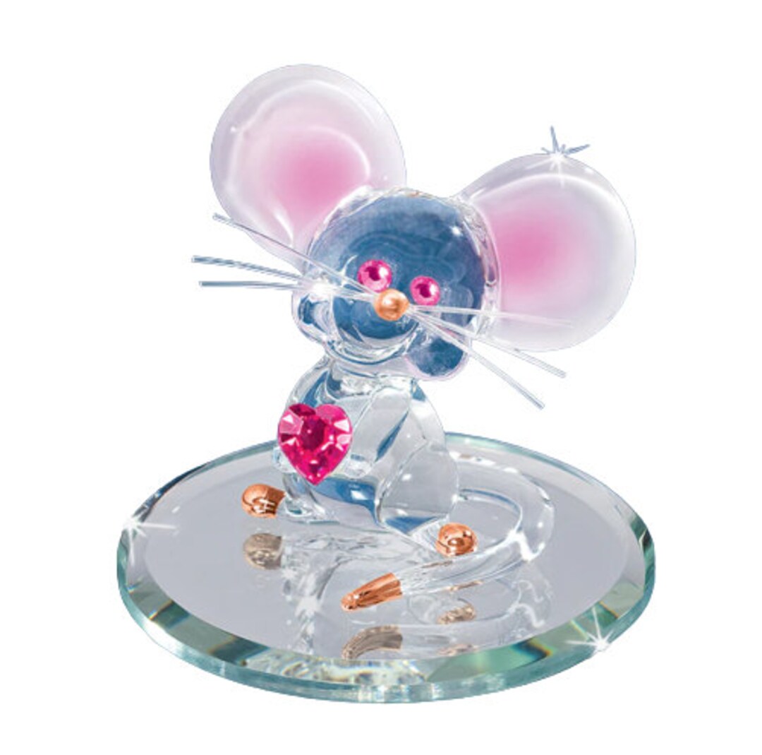 Glass Mouse Figurines Mouse Statue Handmade Figurines Home - Etsy