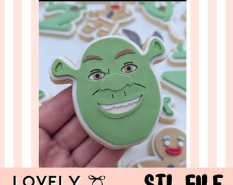 Donkey Green Ogre Swap Shrek Movie Cookie Cutter Fondant Stamp Birthday ...