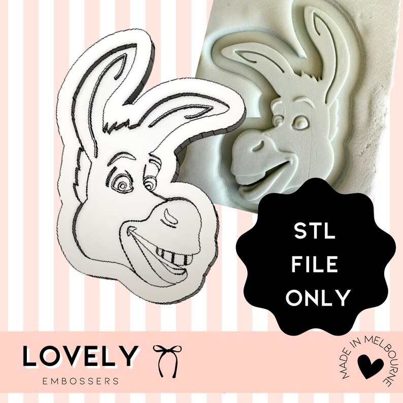 Donkey Green Ogre Swap Shrek Movie Cookie Cutter Fondant Stamp Birthday ...