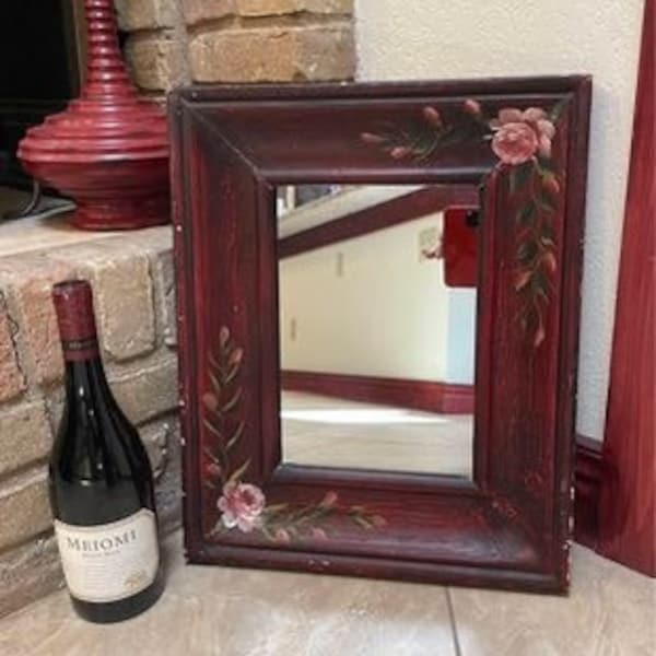 Hand Painted Mirror - Etsy