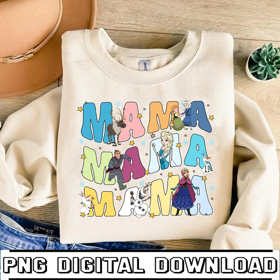 Instant Download | Frozen Mama Png | Disneyland Mama Clipart | Anna ...