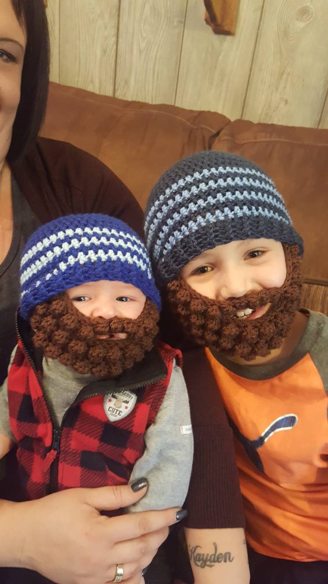 Beard Hat Set - Father/son Set - Custom Colors - Multiple Sizes - Dad ...