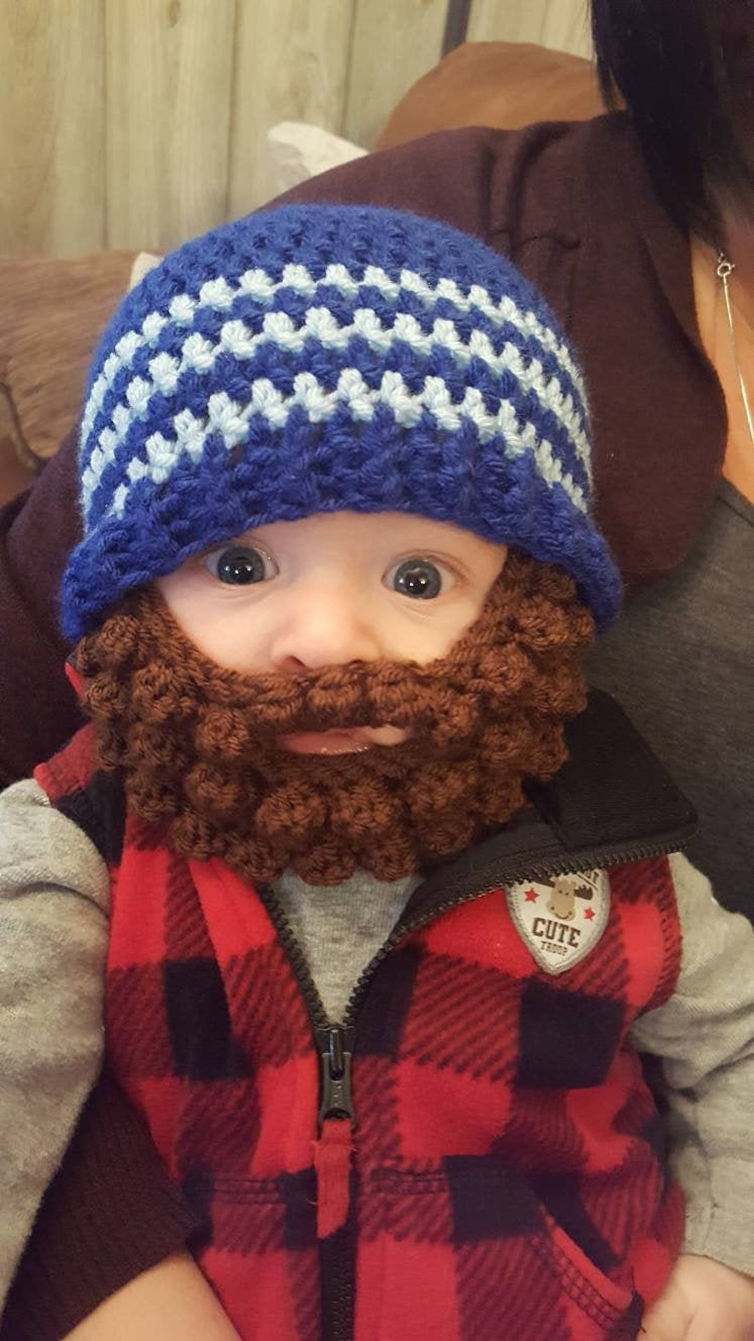 Beard Hat - Crocheted Beard Hat - Baby Hat With Beard- Halloween ...