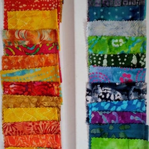 String of Ten Prayer Flags: Batik Colorful Peaceful Mindful Spiritual ...