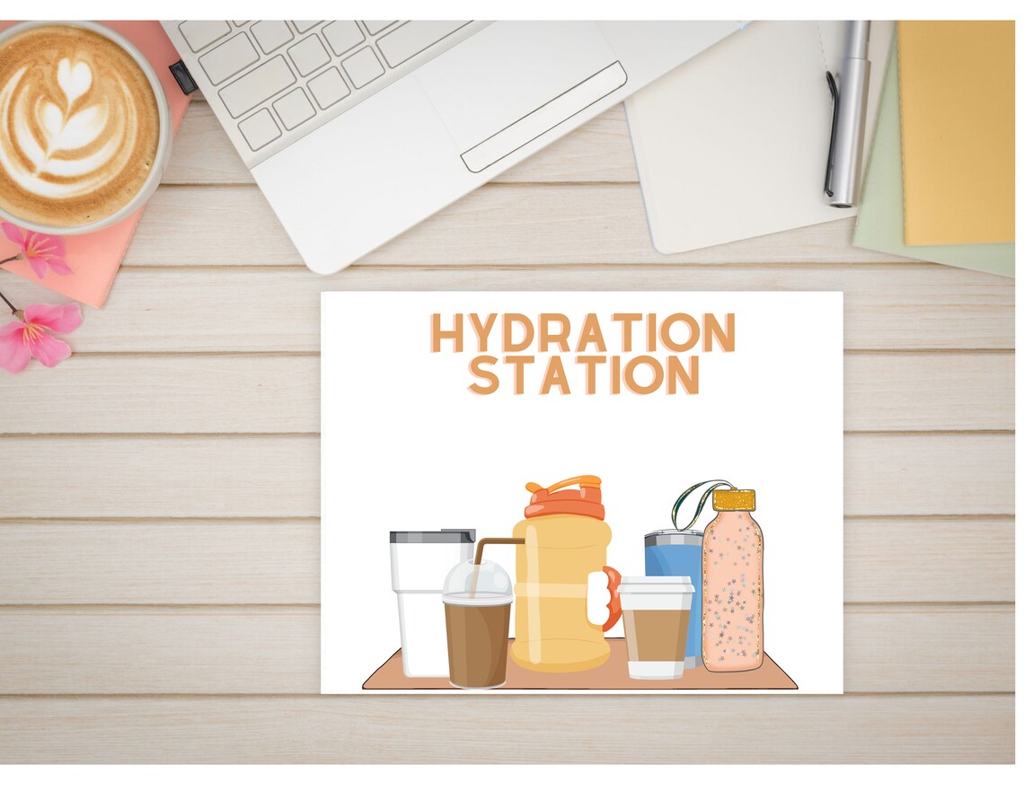 Printable Hydration Station Sign Drink Area Signage - Etsy