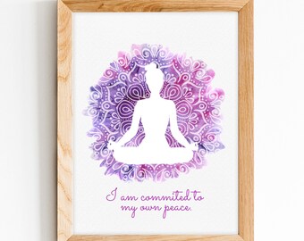 Affirmation wall art | Etsy